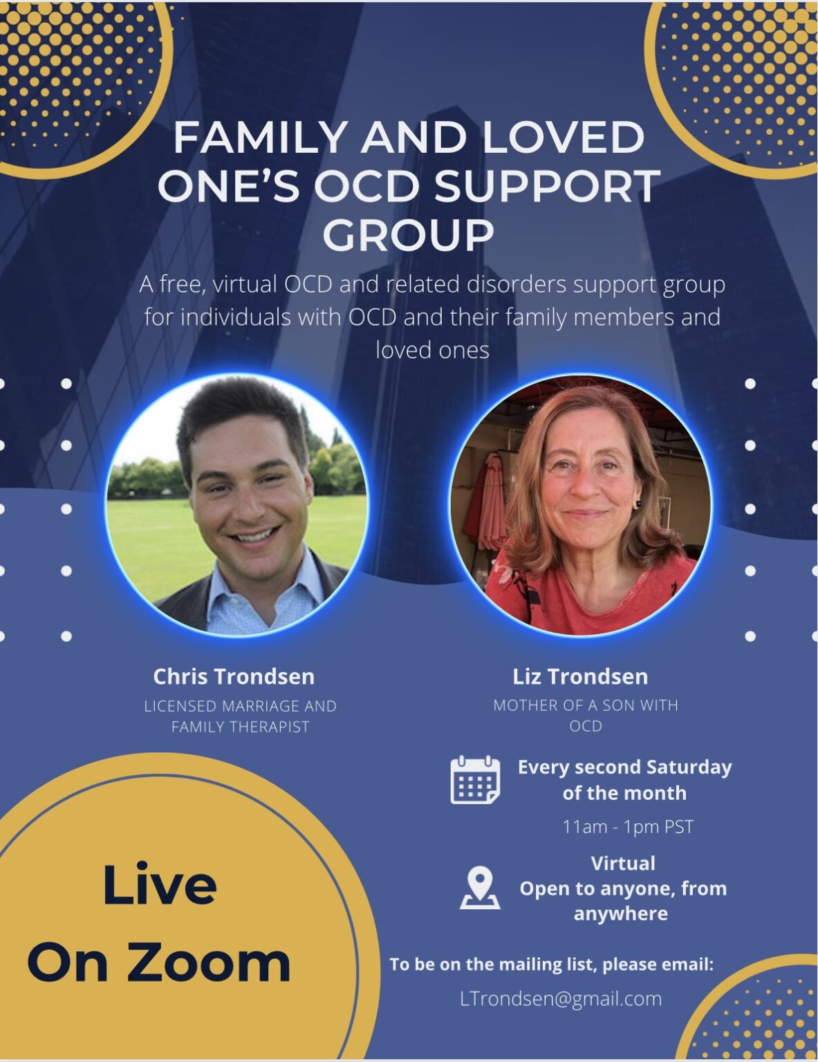Family and Loved One's Virtual OCD Support Group! | International OCD Foundation