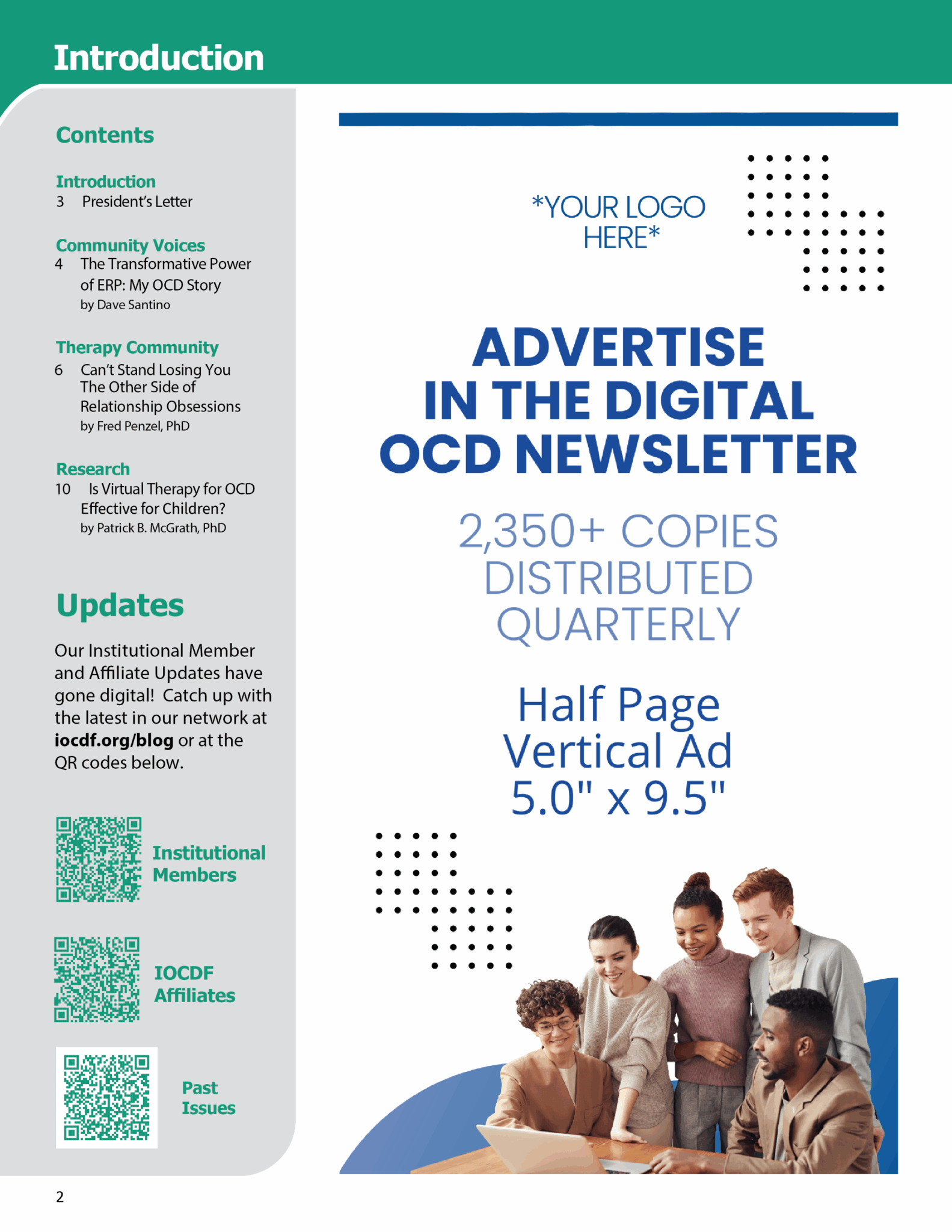 International OCD Foundation | OCD Newsletter Advertising