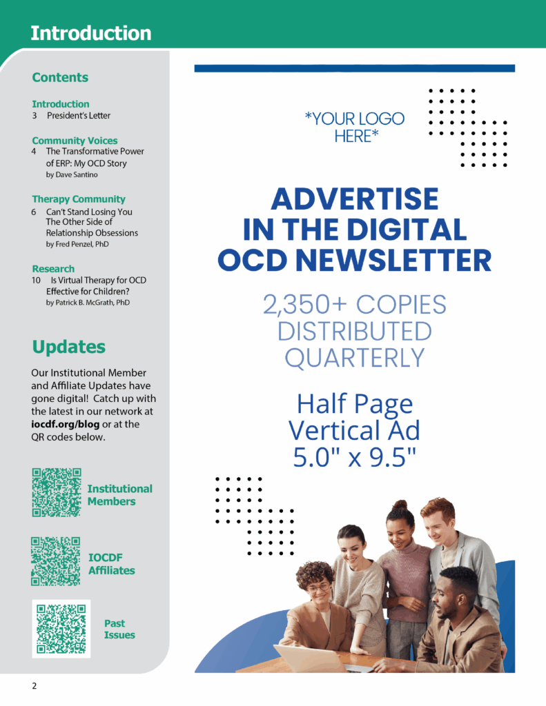 International OCD Foundation | OCD Newsletter Advertising