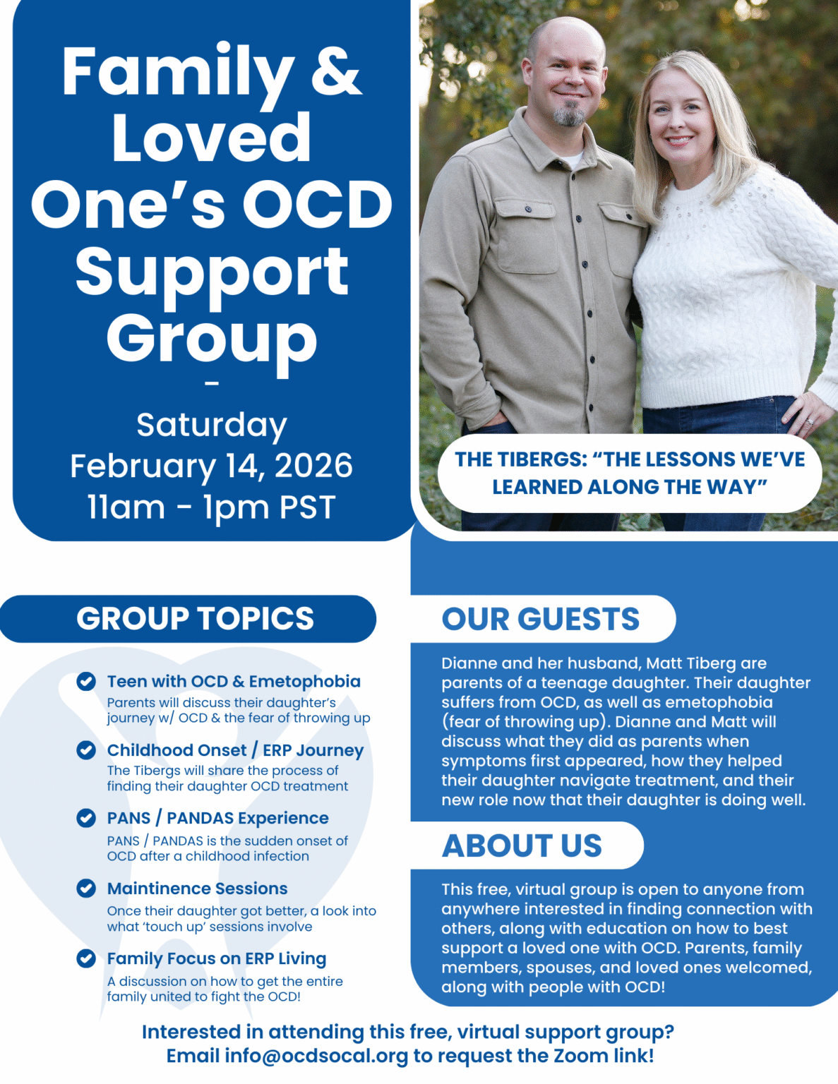 Family and Loved One’s Online OCD Support Group! | International OCD ...